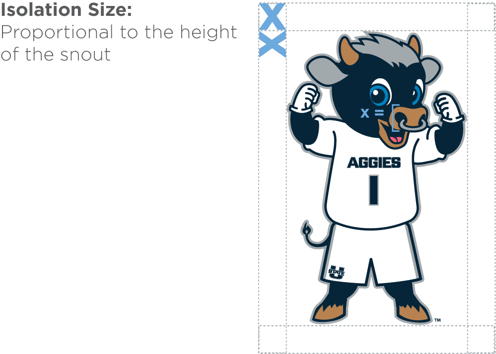 USU Brand Toolkit | Guides | Logo Application | Mark Area of Isolation ...