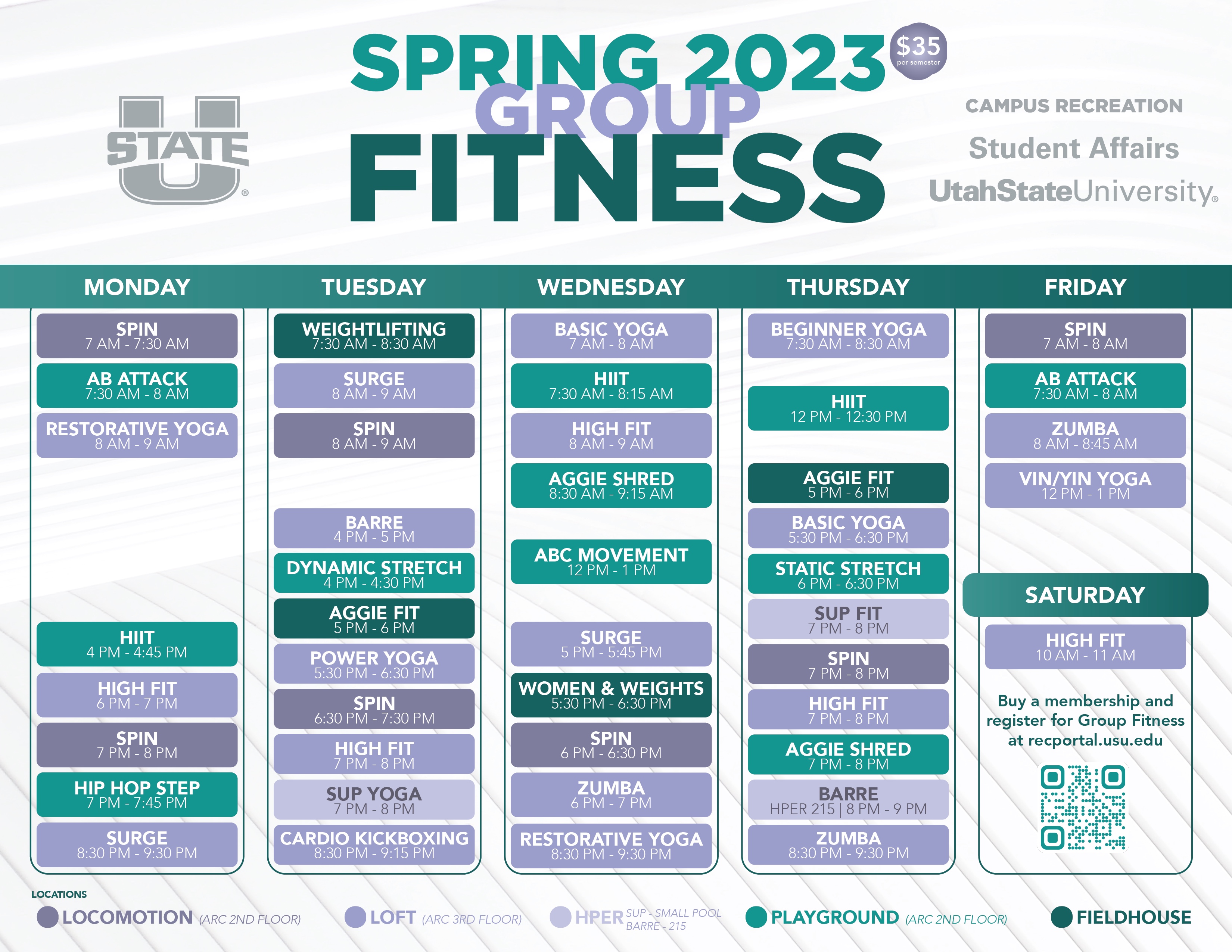 Find a Fitness Class | Campus Recreation | USU