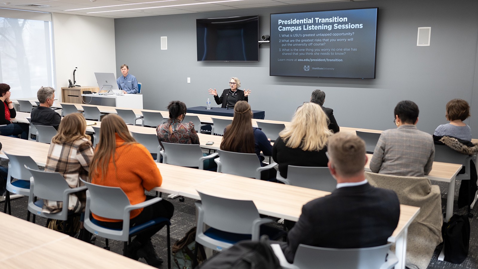 President Cantwell Holds Listening Sessions at USU Salt Lake Center